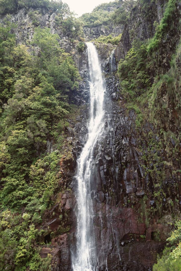 Risco Waterfall of the Twenty-five Fountains Levada Hiking Trail ...