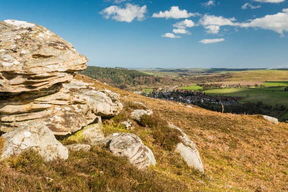Riscos sobre Rothbury foto de archivo. Imagen de inglaterra - 40045952