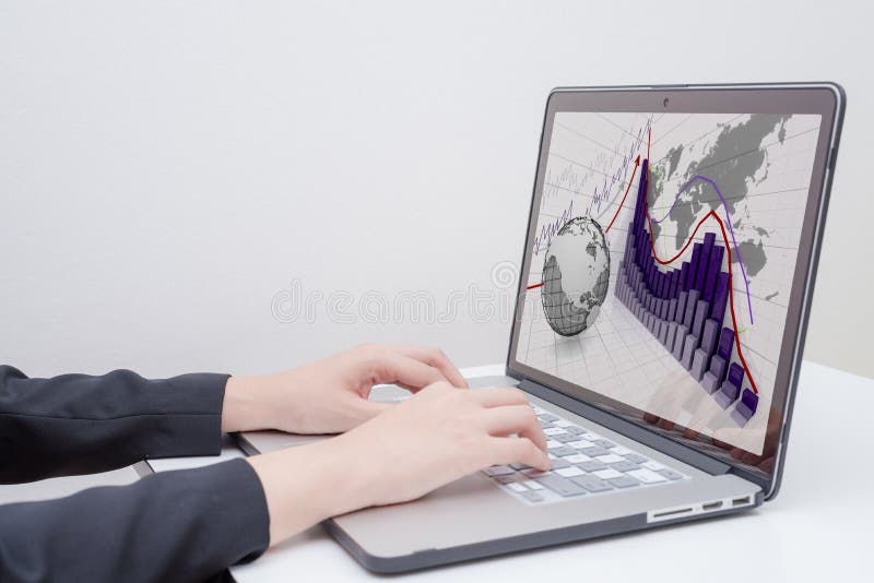 Rise arrow with graph stock image. Image of economy - 104527483