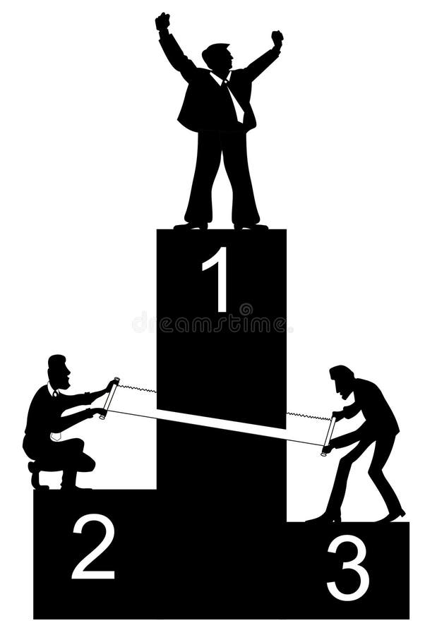 Rise and fall stock vector. Illustration of jealousy, vector - 4752879