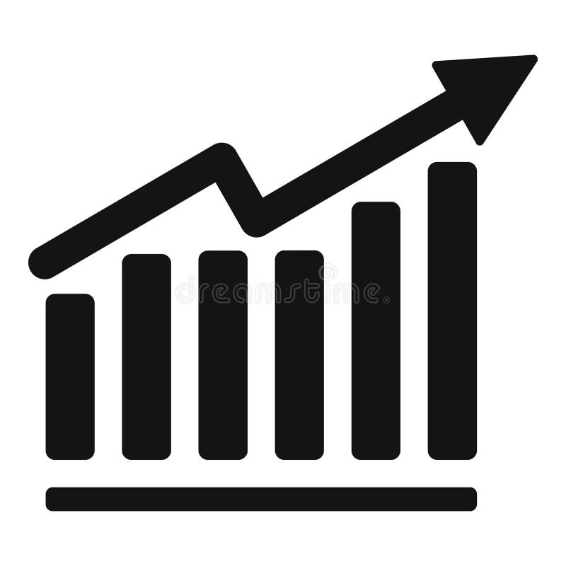 Rise Graph Value Icon Simple Vector. Social Passion Stock Vector ...