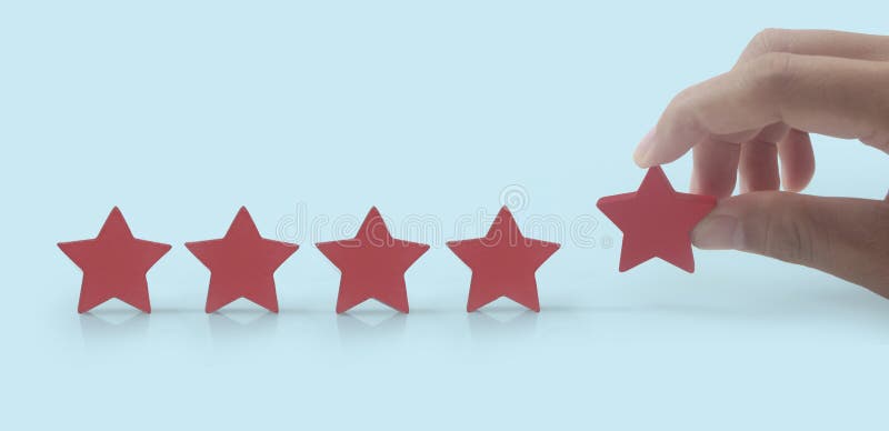 Rise on Increasing Five Stars in Human Hand, Increase Rating Evaluation ...