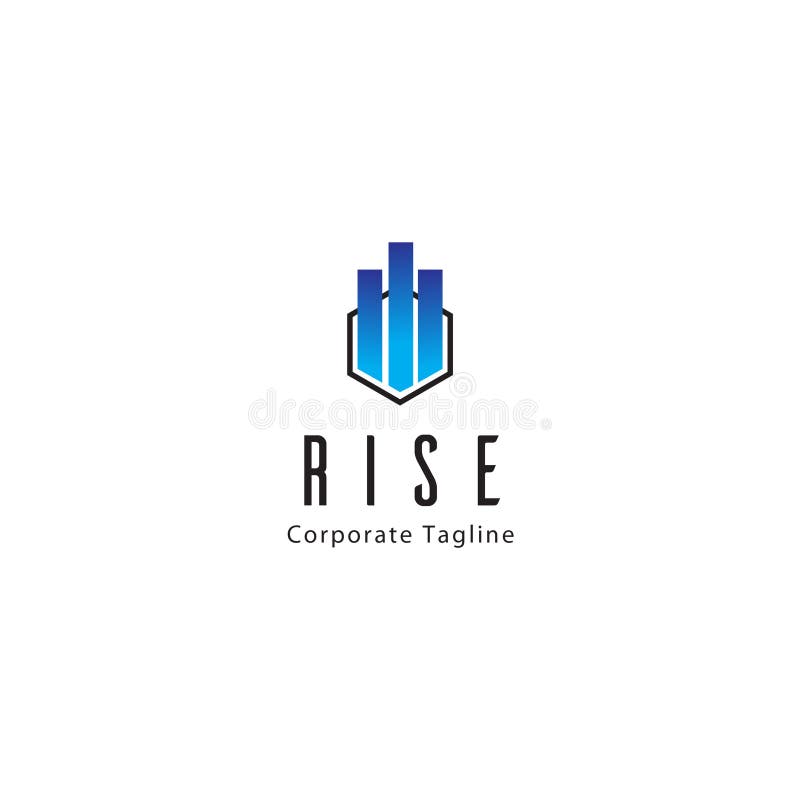 Rise Logo Template stock vector. Illustration of icon - 88480037