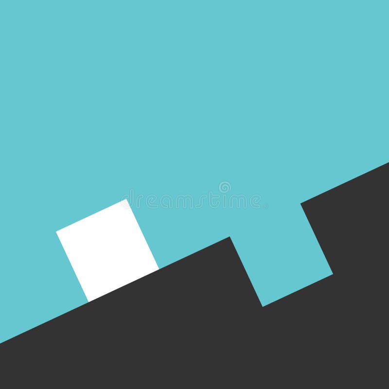 Rise, Pitfall, Risk, Minimalism Stock Vector - Illustration of business ...