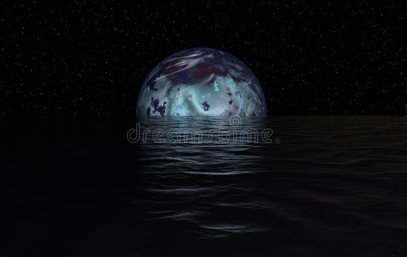 Rise of the Planet stock illustration. Illustration of horizon - 111297047