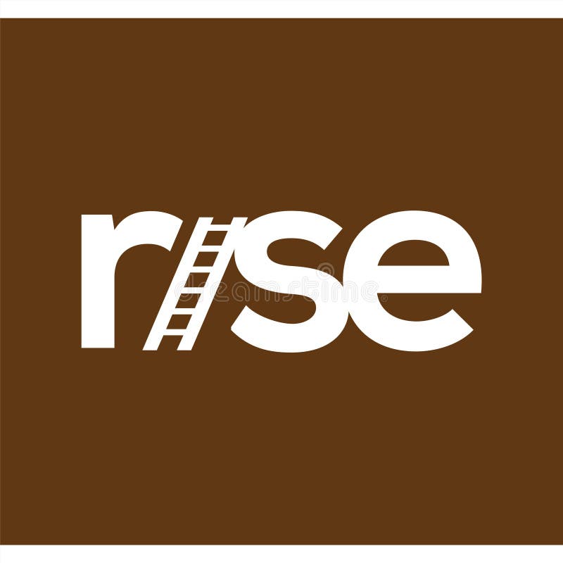 Rise or Raise Stair Text Logotype Vector Template Stock Vector ...