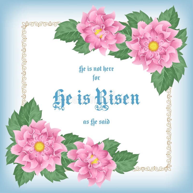 He is risen stock vector. Illustration of folk, funny - 84699128