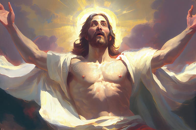 Jesus Arms Outstretched On The Cross
