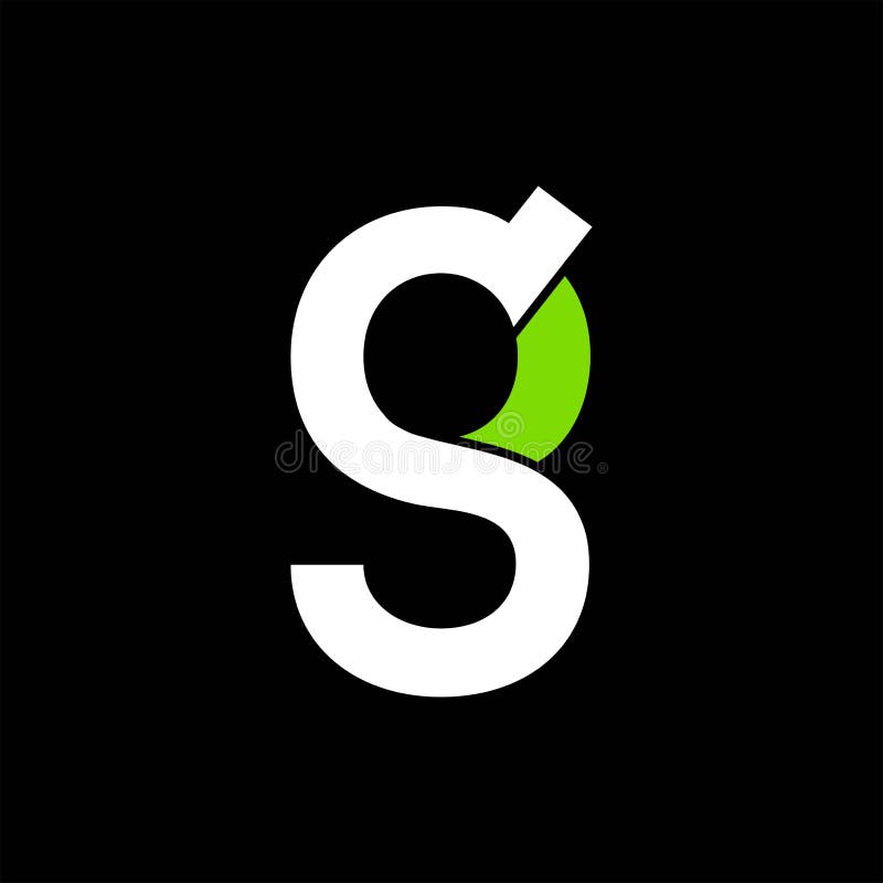 Font Gs Typography Vector Logo Stock Vector - Illustration of company ...