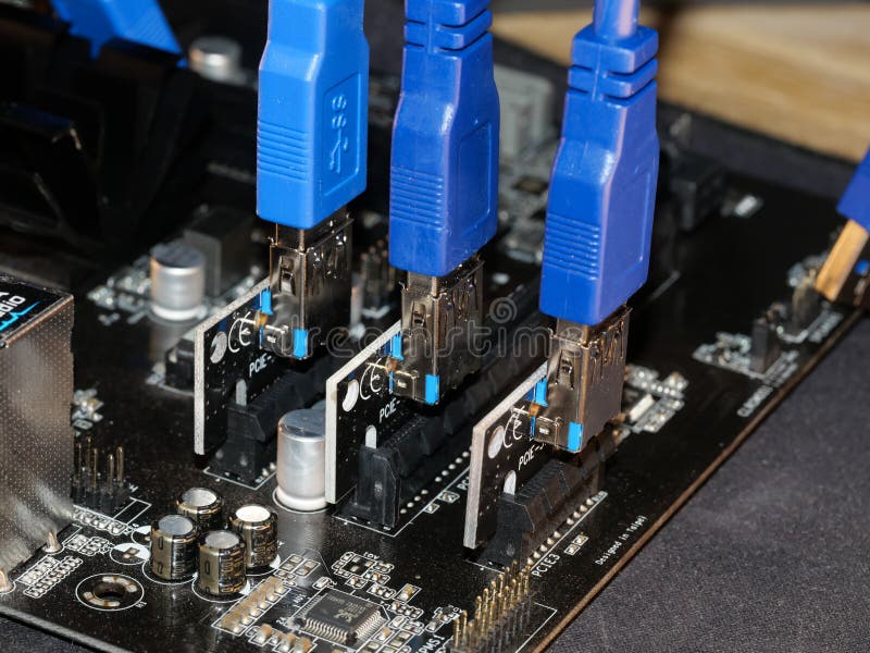 Riser for Mining on Video Card. Device for Collecting a Mining Farm ...