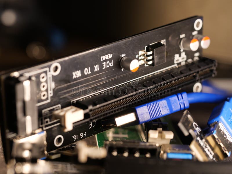 Riser for Mining on Video Card. Device for Collecting a Mining Farm ...