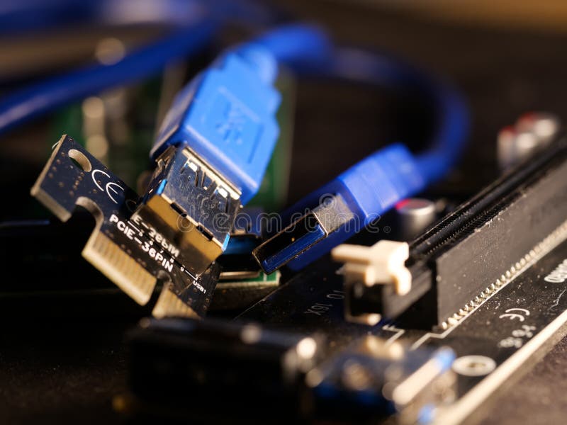 Riser for Mining on Video Card. Device for Collecting a Mining Farm ...