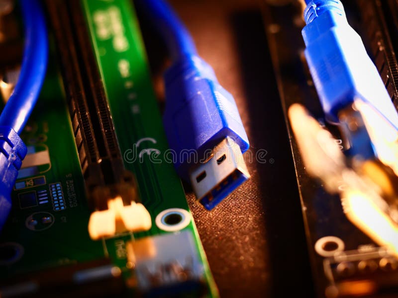 Riser for Mining on Video Card. Device for Collecting a Mining Farm ...