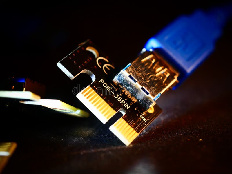 Riser for Mining on Video Card. Device for Collecting a Mining Farm ...