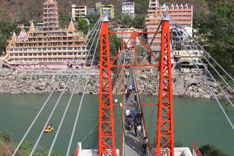 Rishikesh, India editorial stock photo. Image of laxman - 71484638