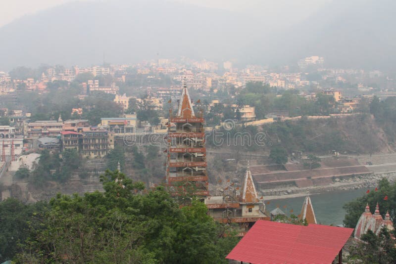 Rishikesh, India editorial stock photo. Image of mandir - 71484798