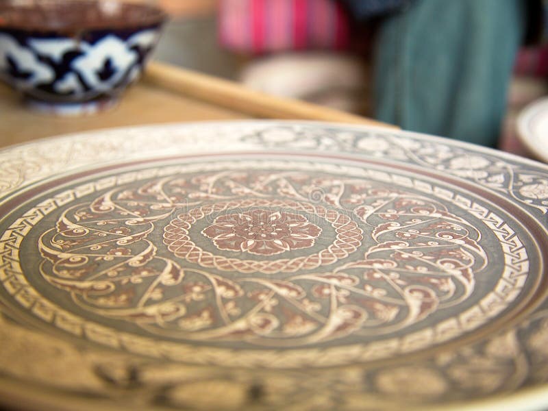 Rishtan pottery stock photo. Image of tableware, ceramics - 261013694