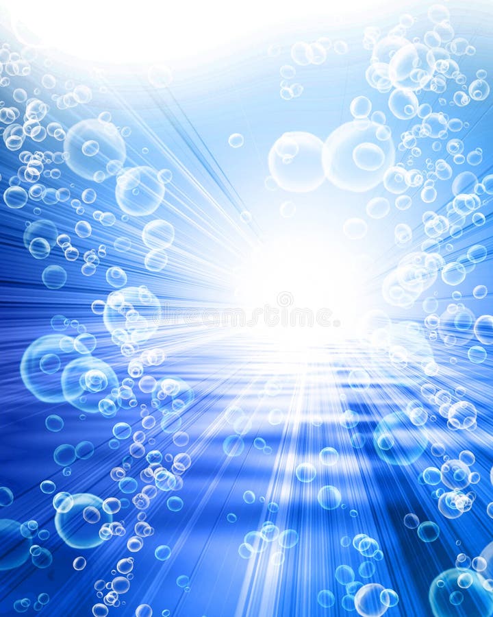 Rising air bubbles stock illustration. Illustration of splash - 4203433