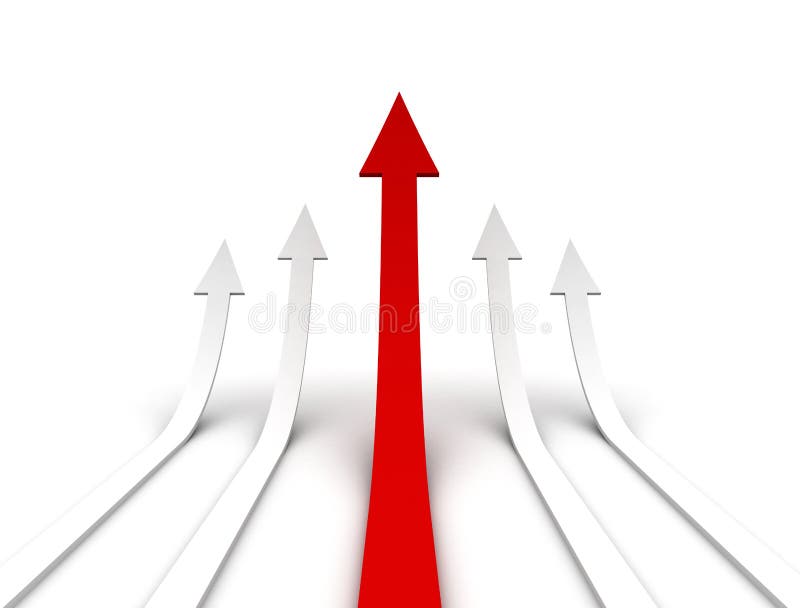 Rising arrows stock illustration. Illustration of path - 19536972