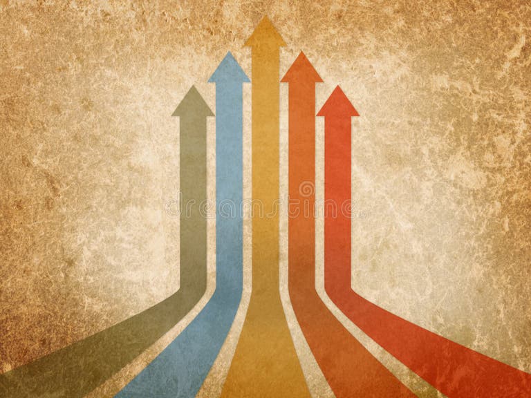 Rising arrows stock illustration. Illustration of arrows - 22231540