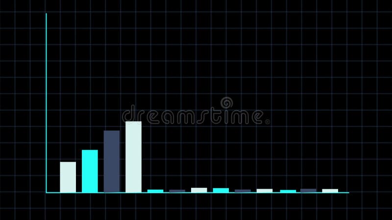 Blue Bar Chart, Illustrating Upward Market Trends with a Dynamic Sleek ...