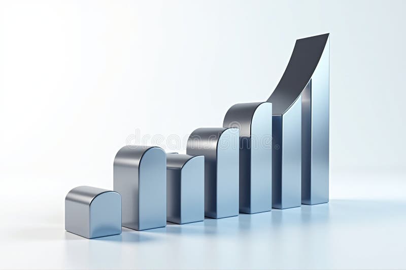 Rising Bar Graph stock illustration. Illustration of data - 392766296