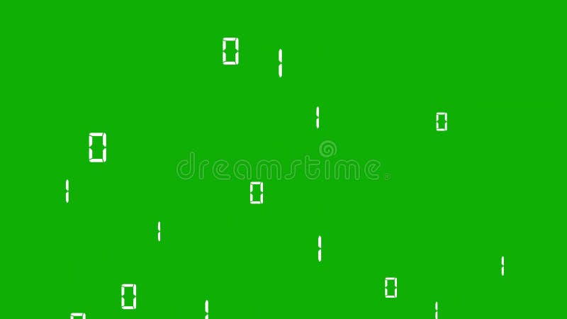 Rising Digital Numbers Motion Graphics with Green Screen Background Stock Video - Video of ...