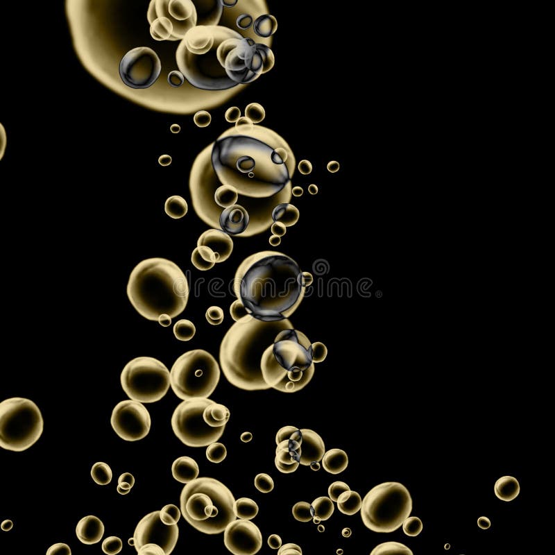 Rising air bubbles stock illustration. Illustration of pure - 4017682