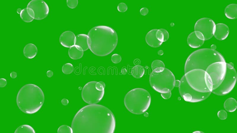 Air Bubbles Motion Graphics with Green Screen Background Stock Video - Video of nature, soap ...