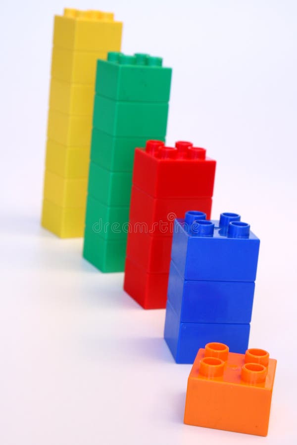 Rising building blocks stock photo. Image of dimensions - 12788916