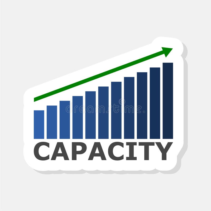Rising Business Graph Icon or Logo, Color Set with Long Shadow Stock ...