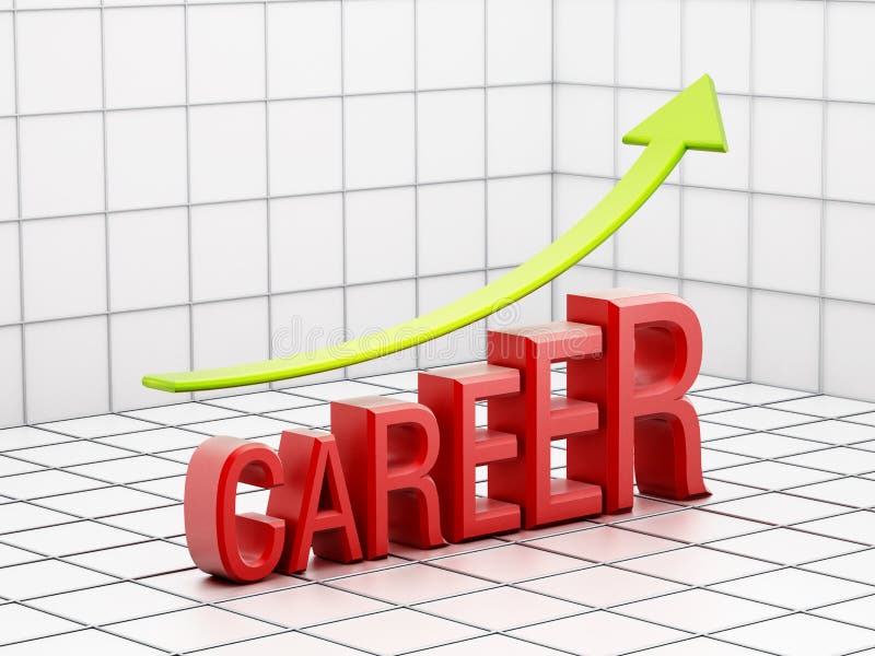 Man Rising on Career Ladder Vector Infographic Template Stock Vector ...