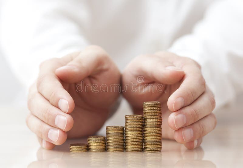 Rising Coins stock image. Image of cost, deposit, clever - 6739841
