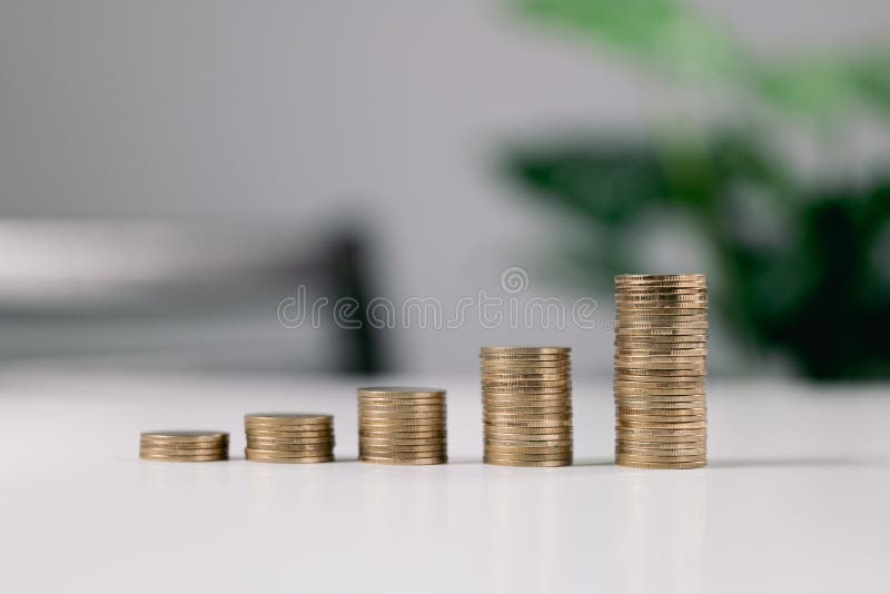 Rising Coins stock image. Image of cost, deposit, clever - 6739841