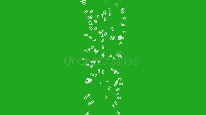 Rising Digital Numbers Green Screen Motion Graphics Stock Video - Video ...