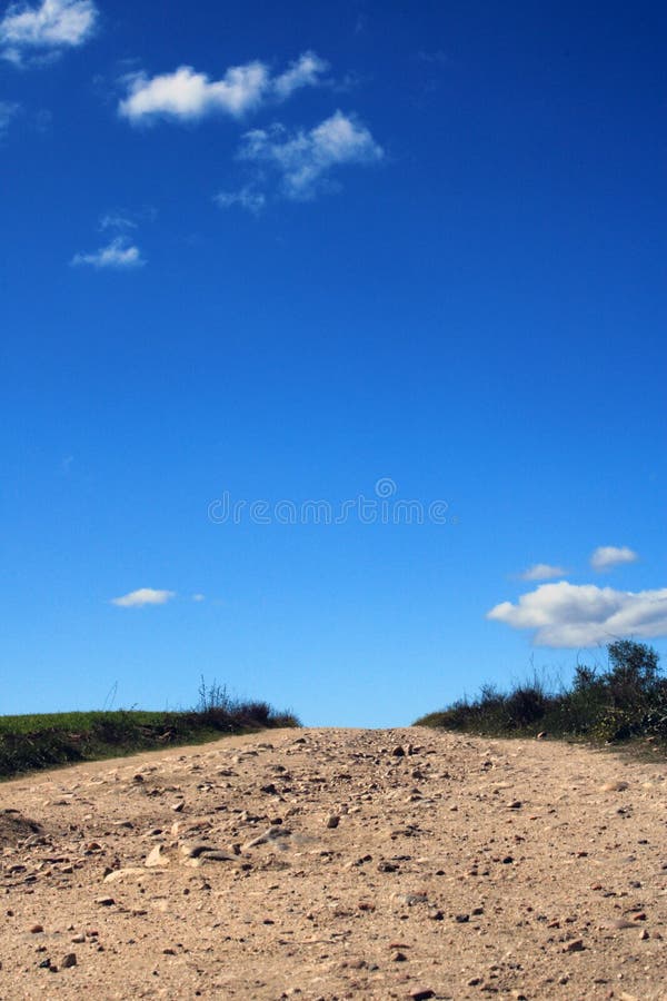 Rising dirt road stock photo. Image of wind, nature - 213743738
