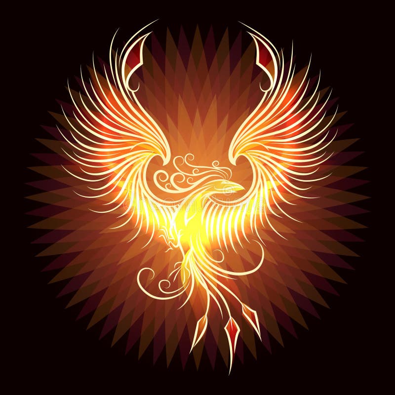 Abstract Red Phoenix Rising Stock Illustrations – 612 Abstract Red ...