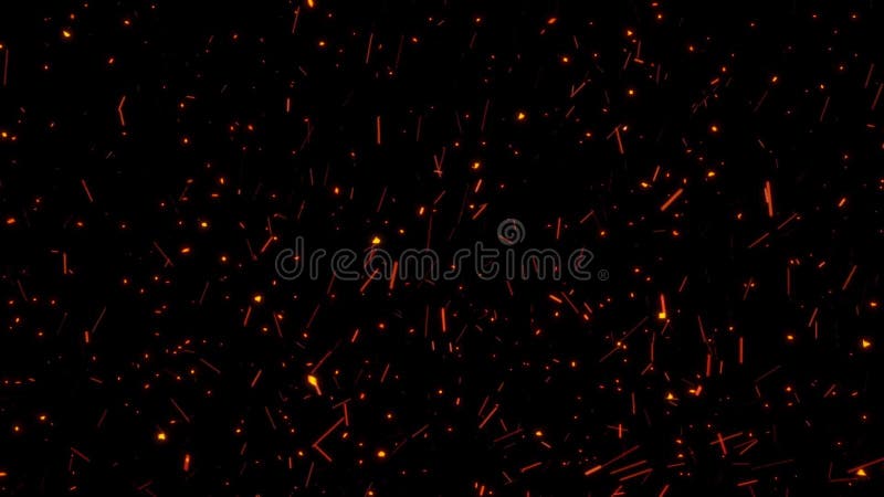 Rising Fire Embers and Sparks Overlay Loop Graphic Element Stock Video ...