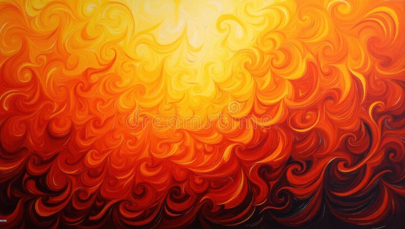 Rising Flames Dance in the Embrace of Golden Light Stock Illustration ...