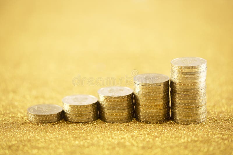Rising Coins stock image. Image of cost, deposit, clever - 6739841