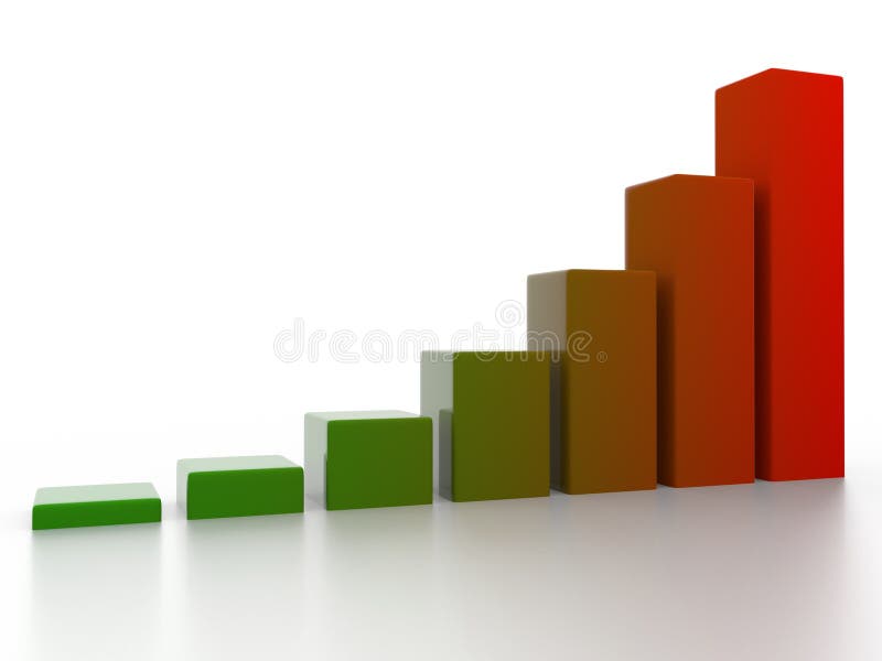 Rising graph stock illustration. Illustration of color - 11487385