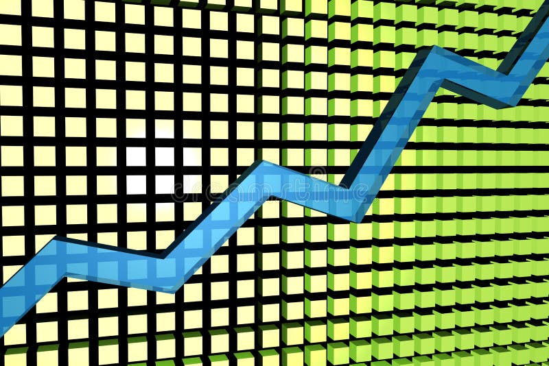 Rising graph stock illustration. Illustration of idea - 1201372