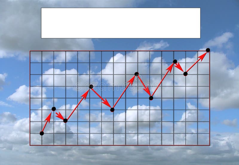 Rising graph stock illustration. Illustration of shares - 89684