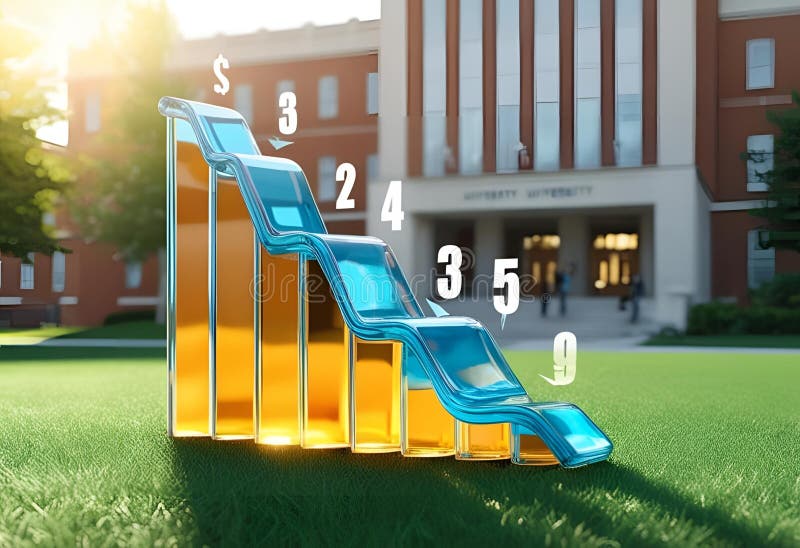 Rising graph statistics stock illustration. Illustration of statis ...