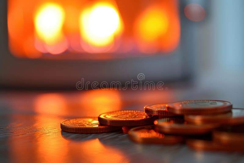 Rising Heating Costs Concept with Energy Bills, Consumption, and Winter ...