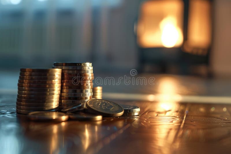 Rising Heating Costs Concept with Energy Bills, Consumption, and Winter ...