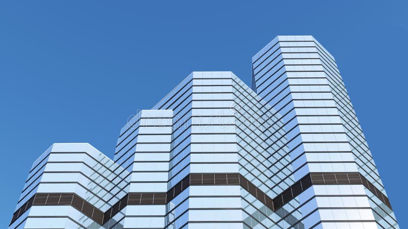 Rising Levels of the Top of the Skyscraper Stock Photo - Image of ...