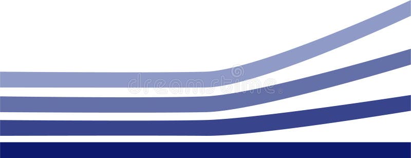 Rising Lines Blue stock illustration. Illustration of horizontal ...