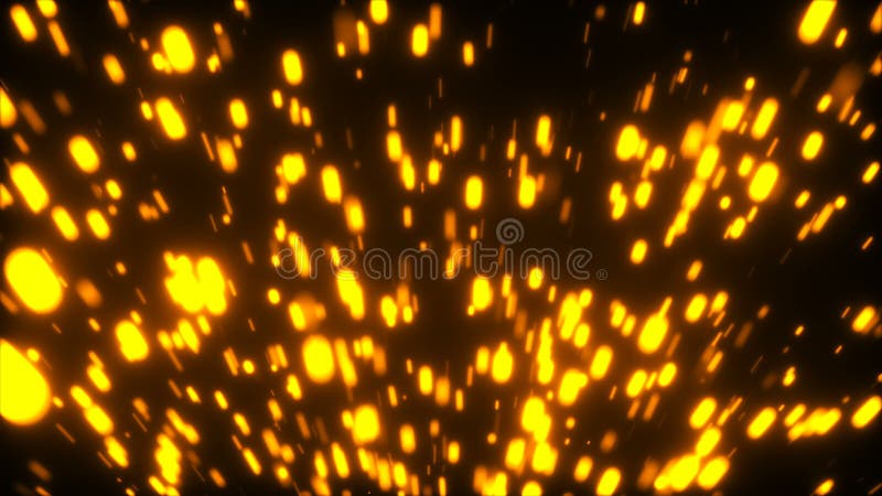 Rising Many Bright Embers, 3d Render Computer Generated Backdrop Stock ...
