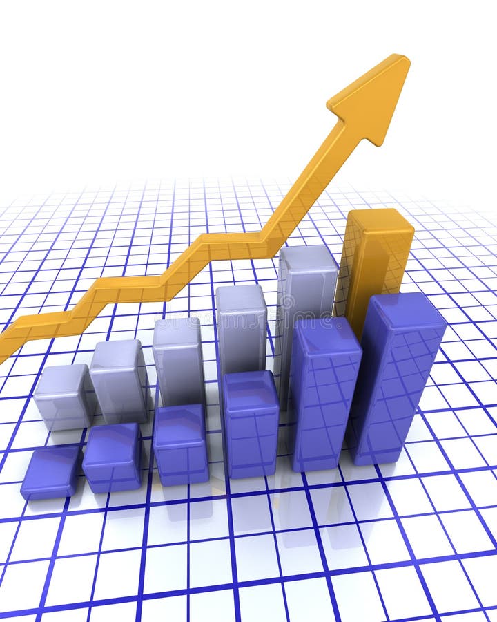Rising profits stock illustration. Illustration of business - 10584008